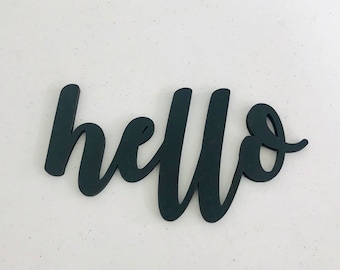 Hello sign | Etsy