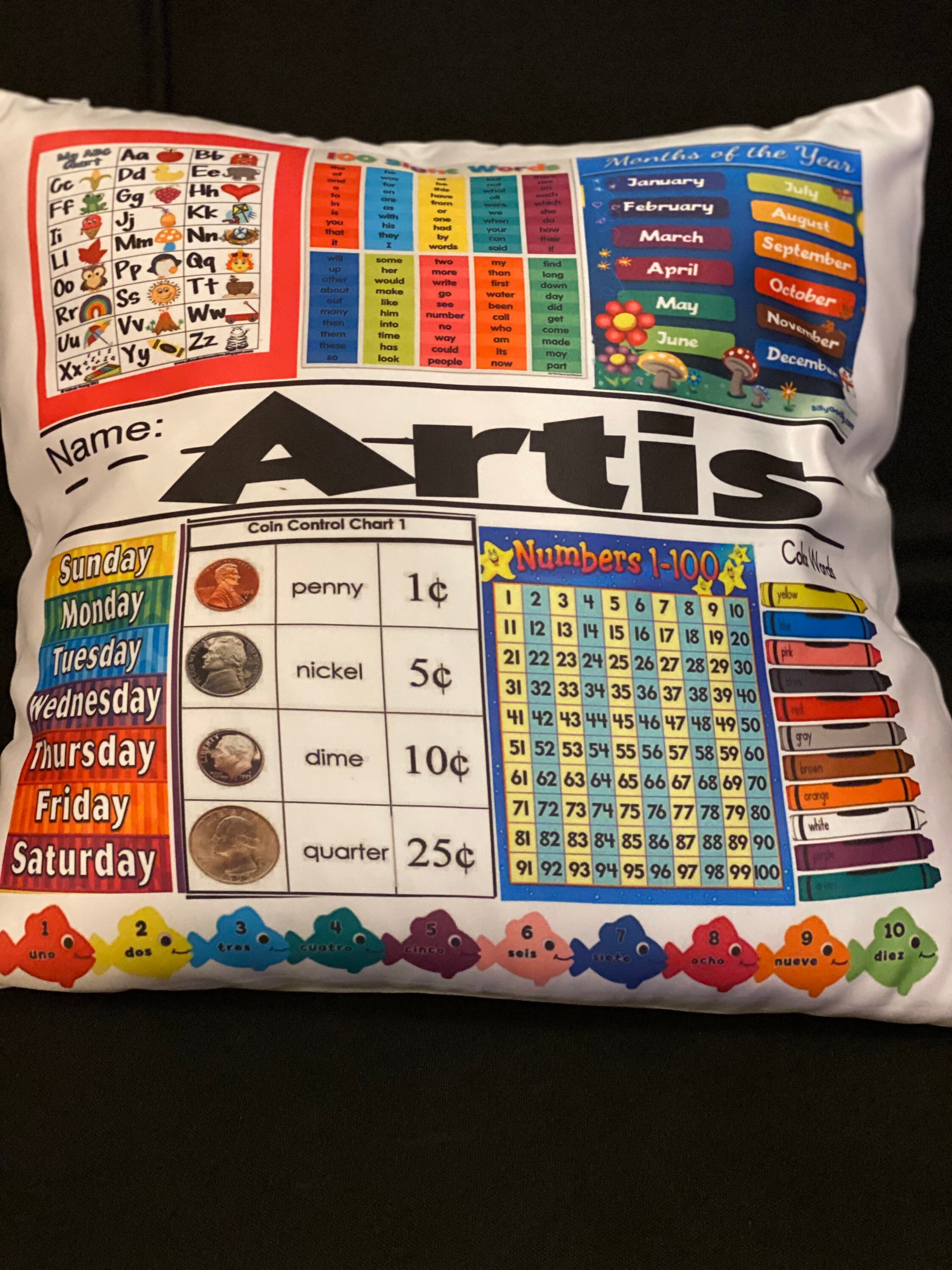 Learning Pillow - Etsy