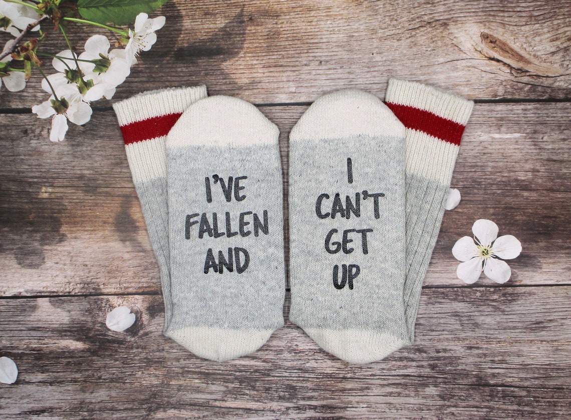 I've Fallen And I Can't Get Up Funny Novelty Word | Etsy
