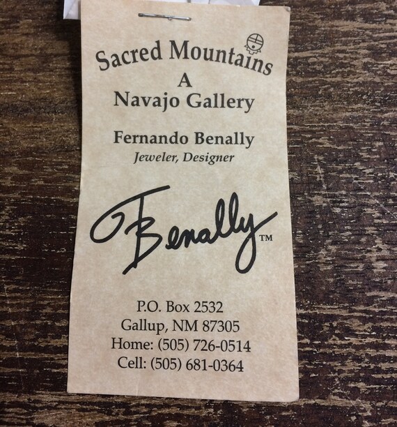 Fernando Benally Navajo Turquoise and Sugilite Inlaid… - Gem