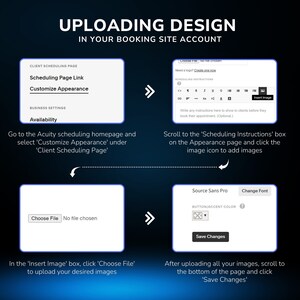 Lash Tech Acuity Scheduling Template, Black Blue Website Banners for ...