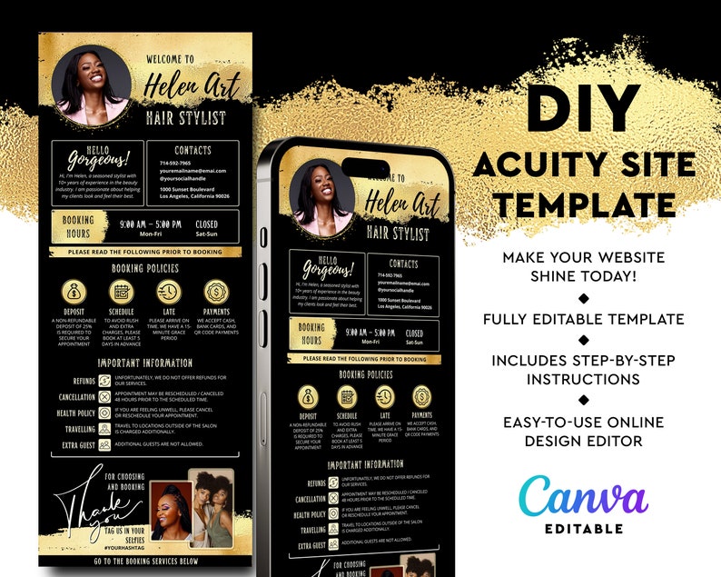 Acuity Scheduling Template DIY Acuity Site Acuity Scheduling - Etsy