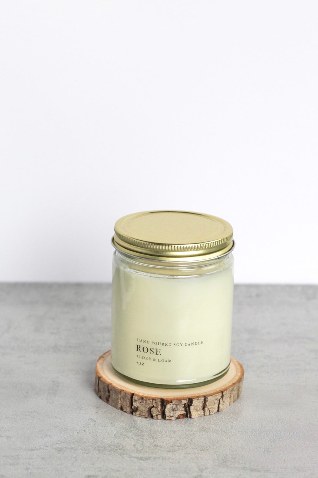 Rose Soy Candle, Hand Poured, Natural, Eco Friendly, Floral Scent, 7 Oz ...