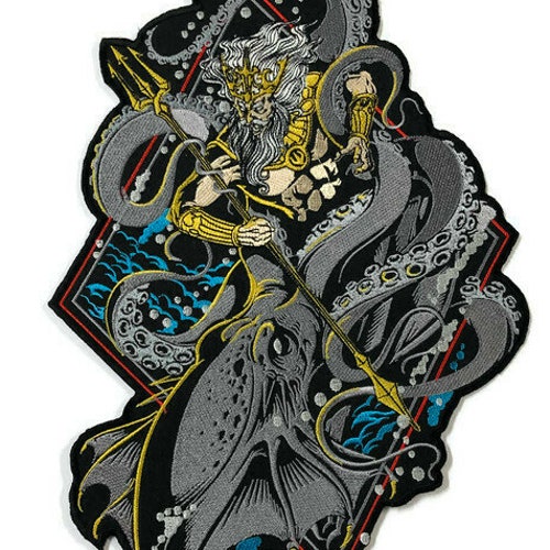 Patch L Poseidon VS Kraken - Etsy
