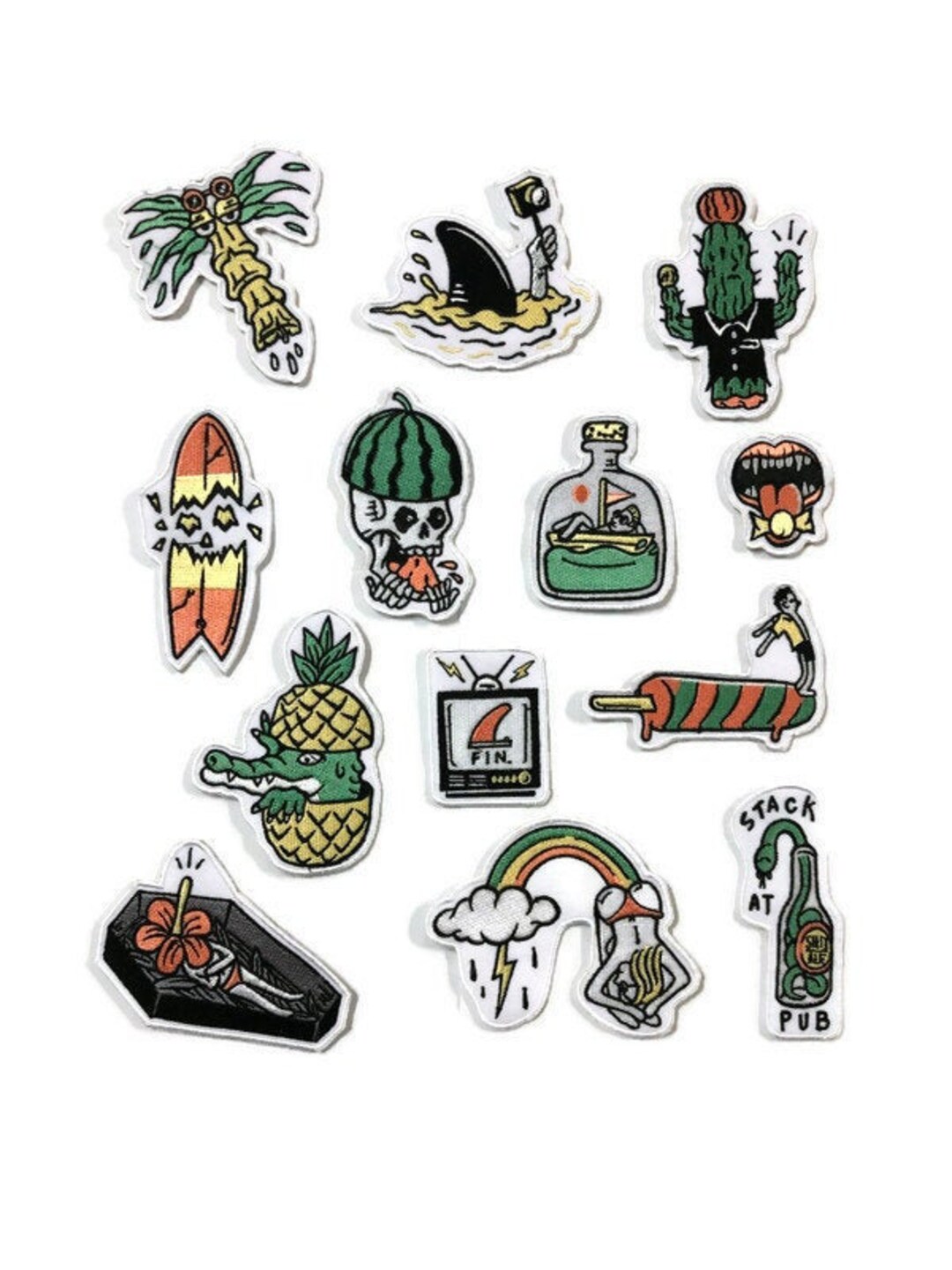 Patch Set L on the Beach 13pcs - Etsy