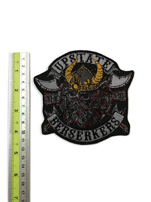 Patch L Berserker Skull - Etsy Sweden