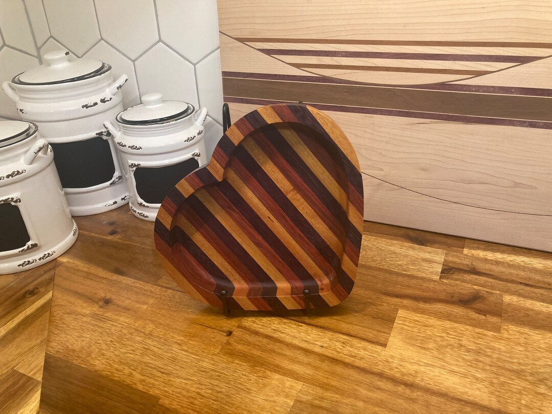 Heart-shaped Candy Dish/ Serving Tray- Exotic Woods- 8 Variations - Etsy
