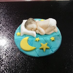 Sleepy Baby Cake Topper - Etsy
