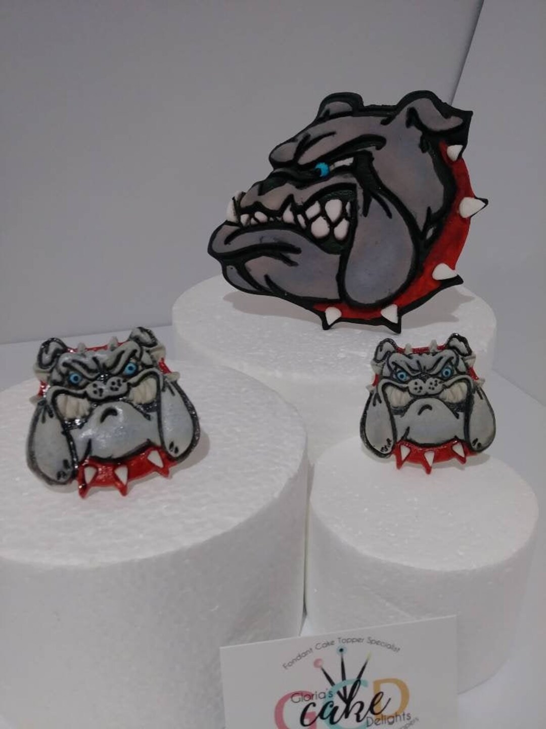 Fondant Bulldog Toppers - Etsy