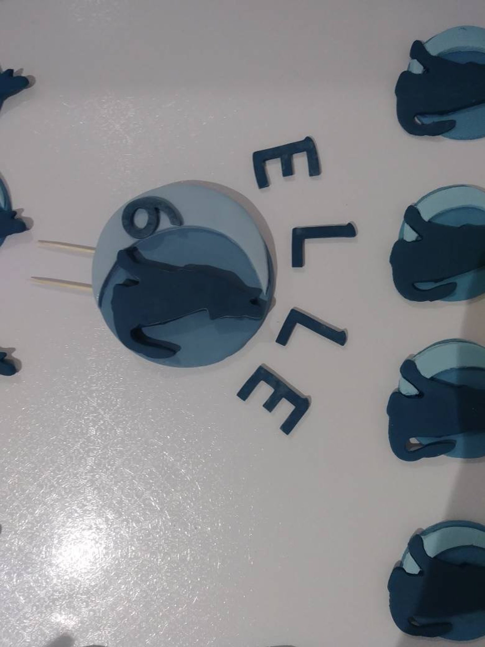 Fondant Wolf Cupcake Toppers Cake Topper 5 Letters/numbers | Etsy