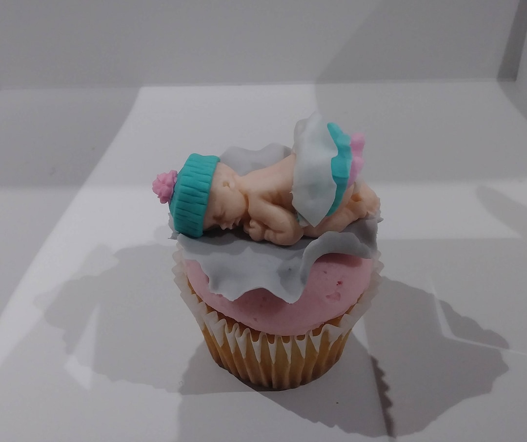 Fondant Baby Cake Topper / Baby Cupcake Topper - Etsy