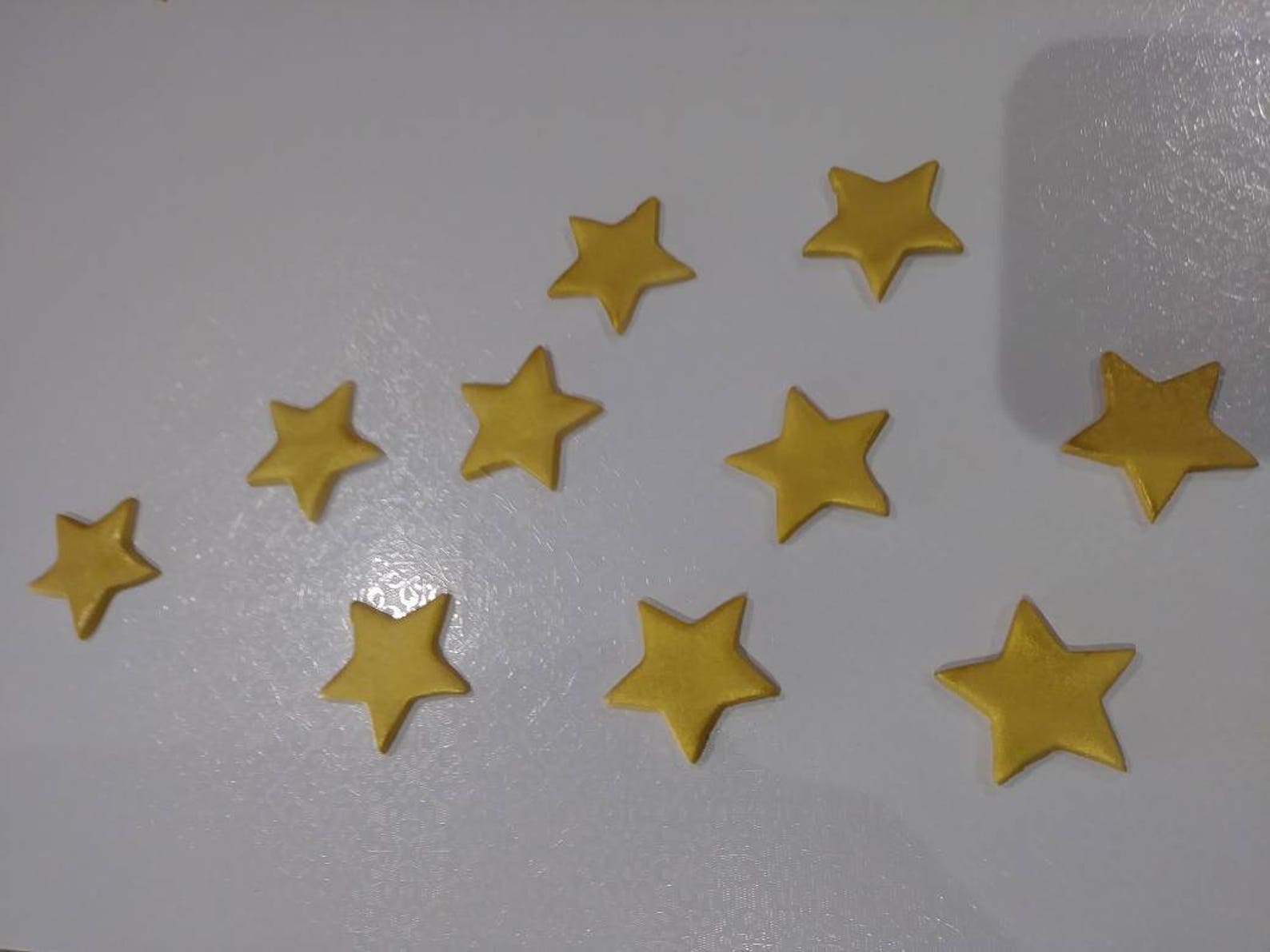 24 Fondant 1 1/2 Inch Star Cake Topper / Cupcake Topper - Etsy