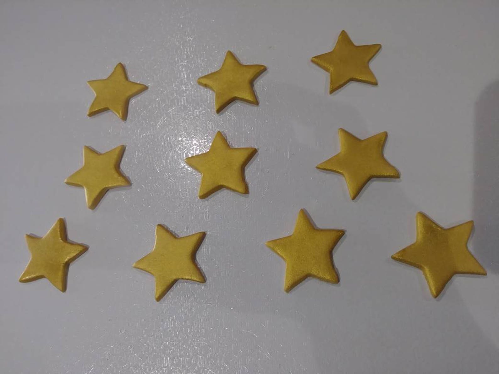 24 Fondant 1 1/2 Inch Star Cake Topper / Cupcake Topper - Etsy