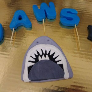 Jaws Shark Cake Topper Set - Etsy