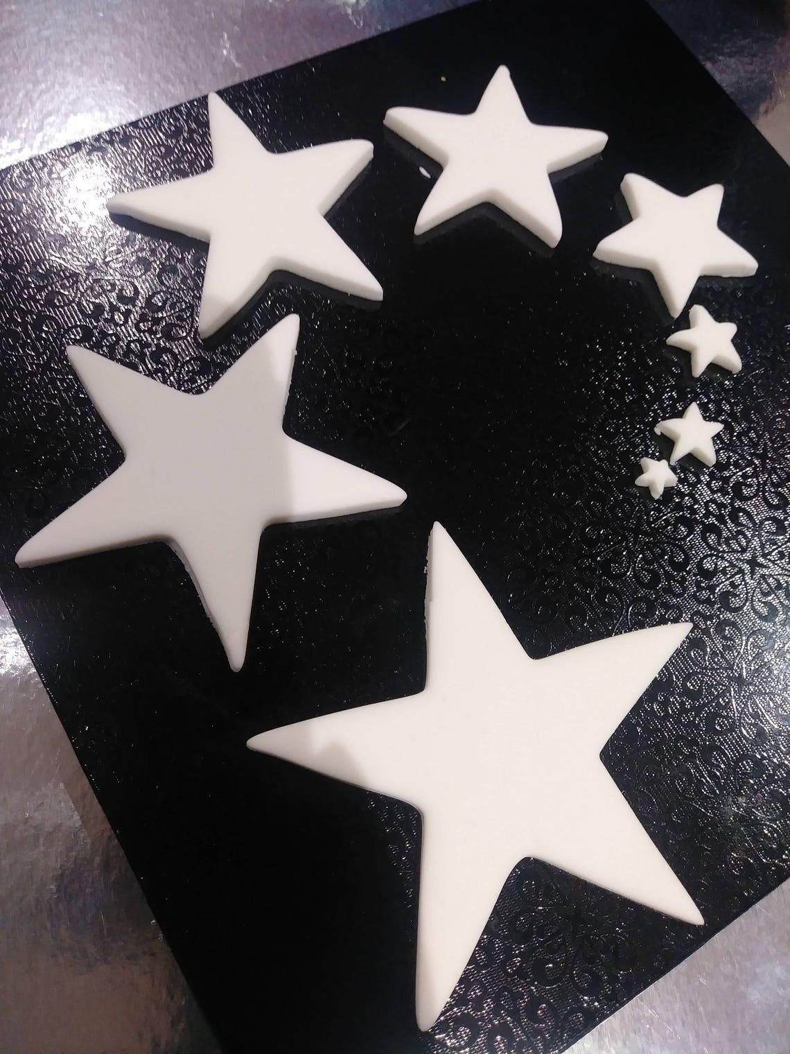 8 Fondant Star Cake Topper / Cupcake Topper | Etsy