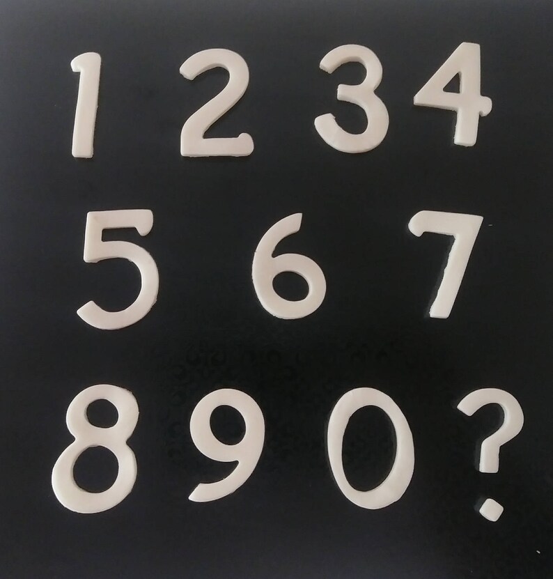 Fondant Numbers or Letters - Etsy