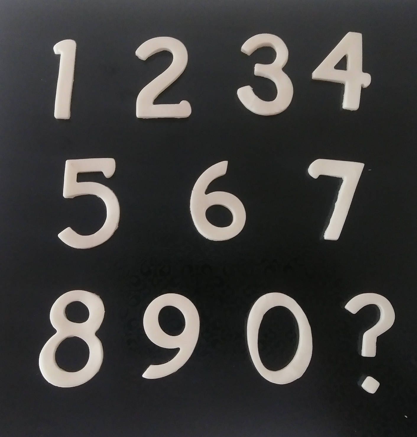 Fondant Numbers or Letters - Etsy