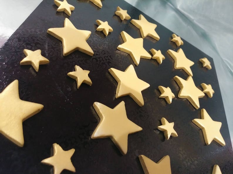 Fondant Star Cake Topper / Cupcake Topper - Etsy