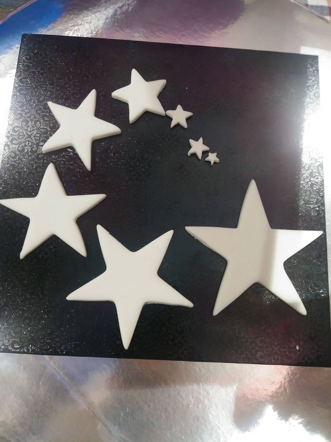 8 Fondant Star Cake Topper / Cupcake Topper - Etsy