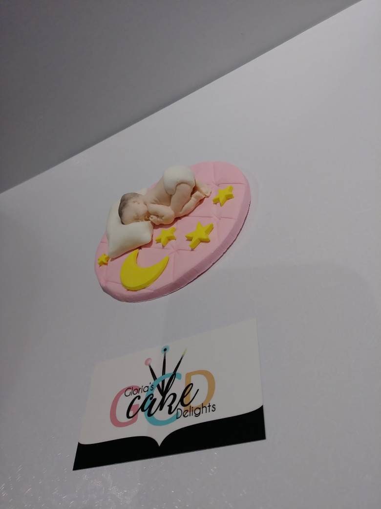 Sleepy Baby cake topper | Etsy