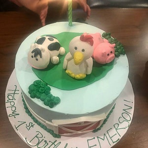 Mini Characters Lion , Cow, Pig - Etsy