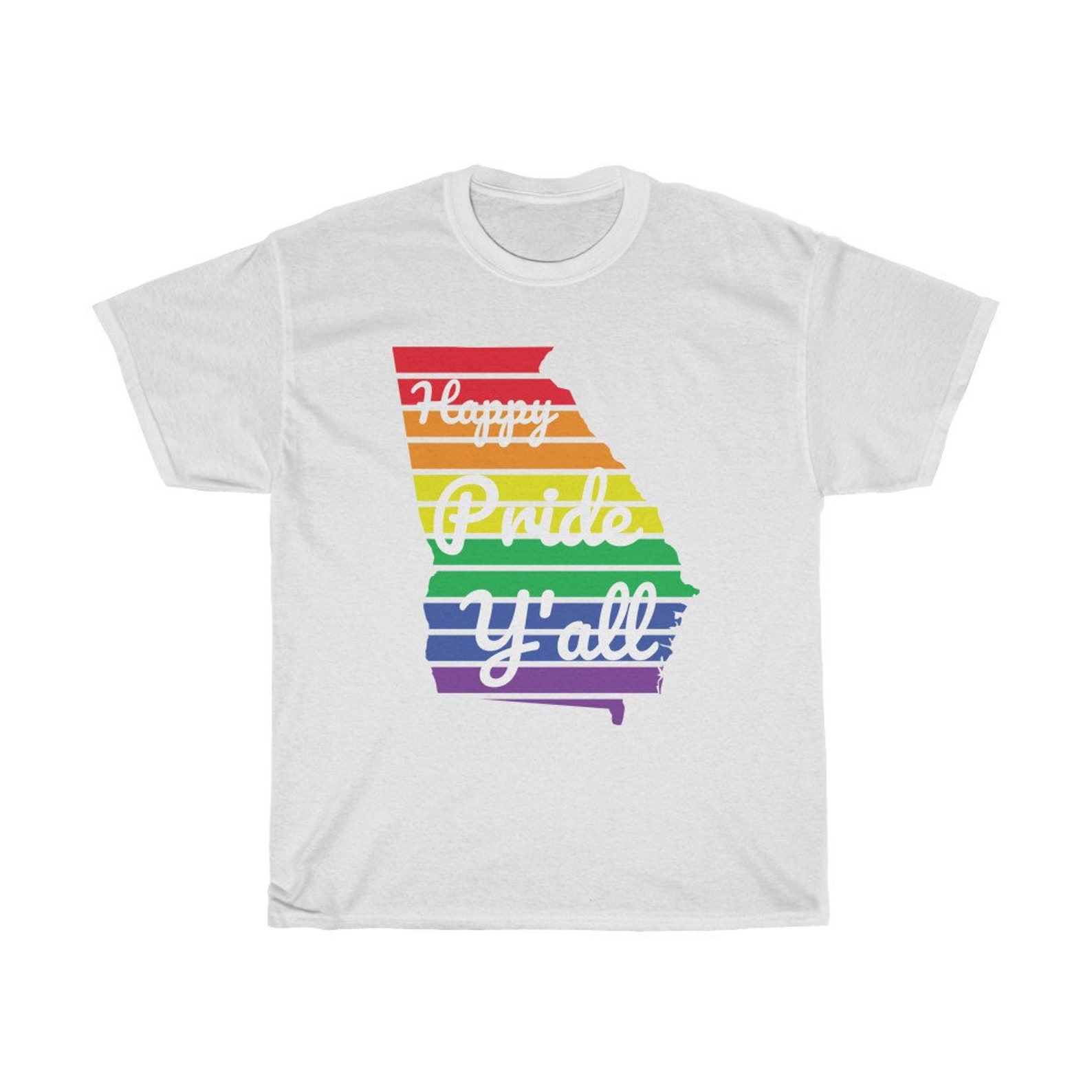 Georgia LGBTQ Happy Pride Y'all Unisex Heavy Cotton Tee | Etsy