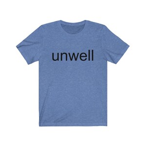 Unwell Unisex Jersey Short Sleeve Tee - Etsy