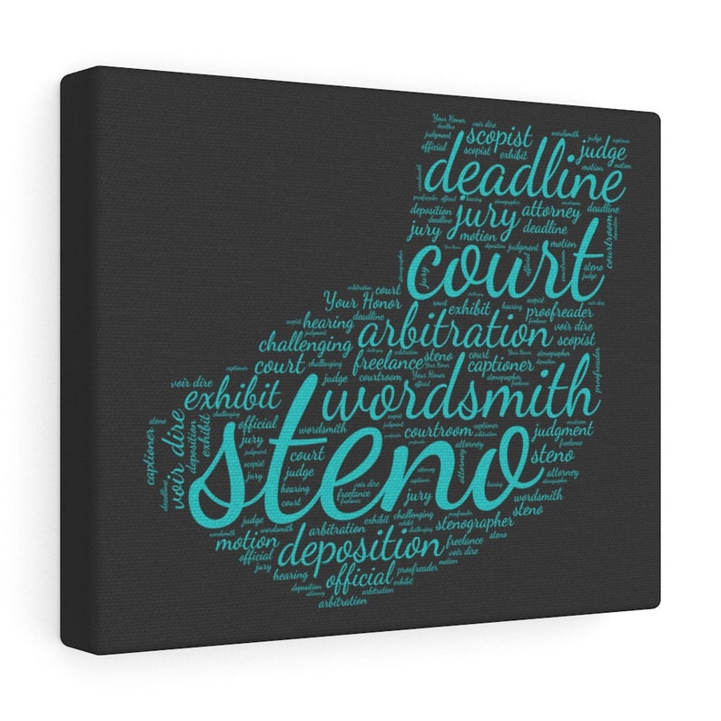 Steno Machine Art Court Reporter Word Art Stenographer - Etsy