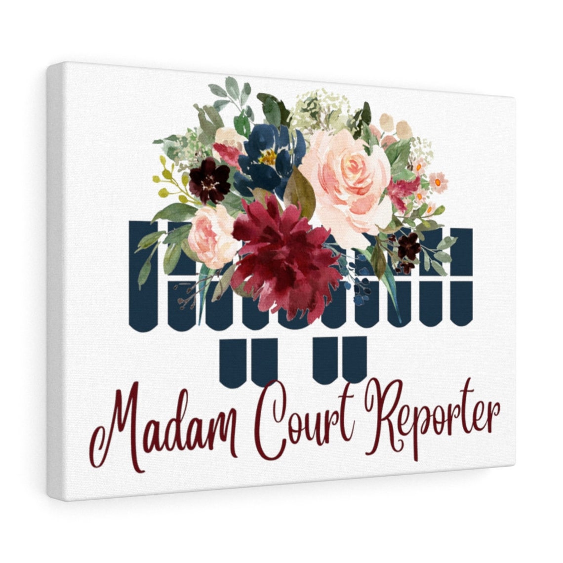 Madam Court Reporter Canvas Gallery Wraps Stenographer - Etsy