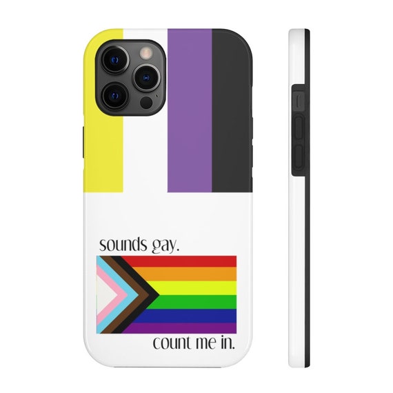 Nonbinary Flag LGBTQ Pride Case Mate Tough Iphone Cases | Etsy