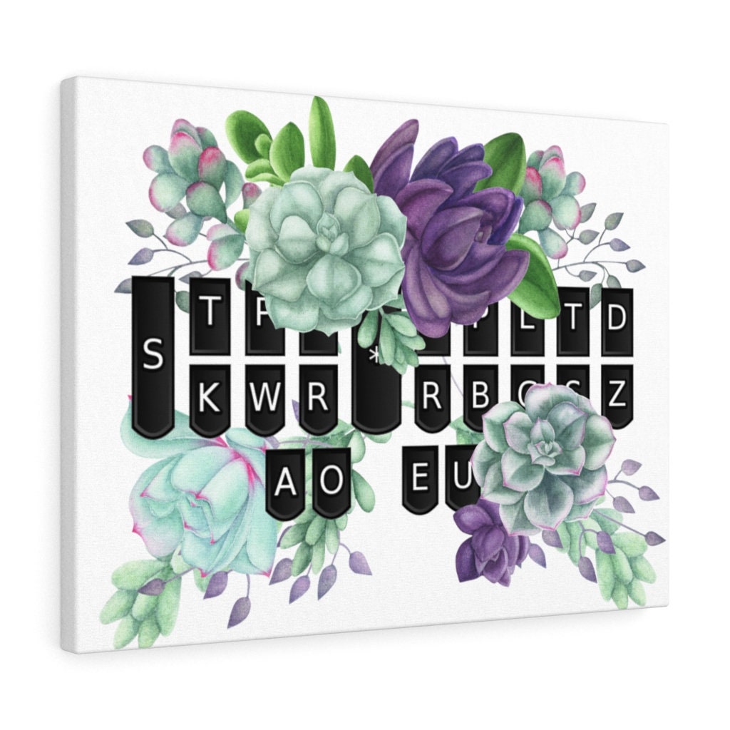 Stenographer Keyboard Stenography Keyboard Succulent - Etsy