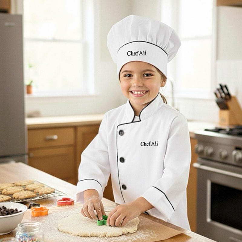 Kid Chef Coat and Hat - Etsy