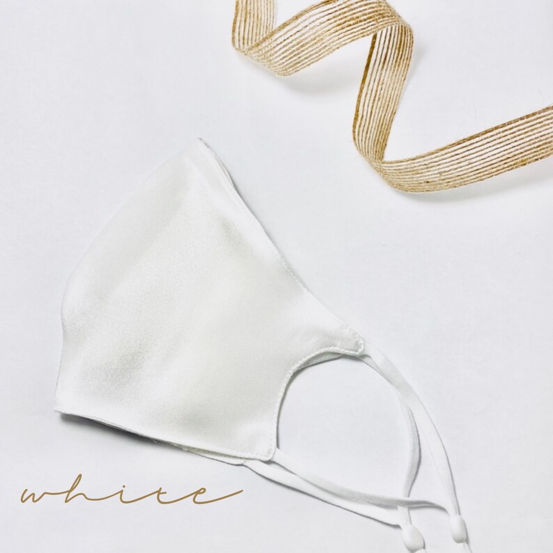 Silk Face Maskwedding Face Maskwashablebridesmaid | Etsy