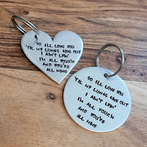 I'm All Your'n You're All Mine Keychains Hand - Etsy
