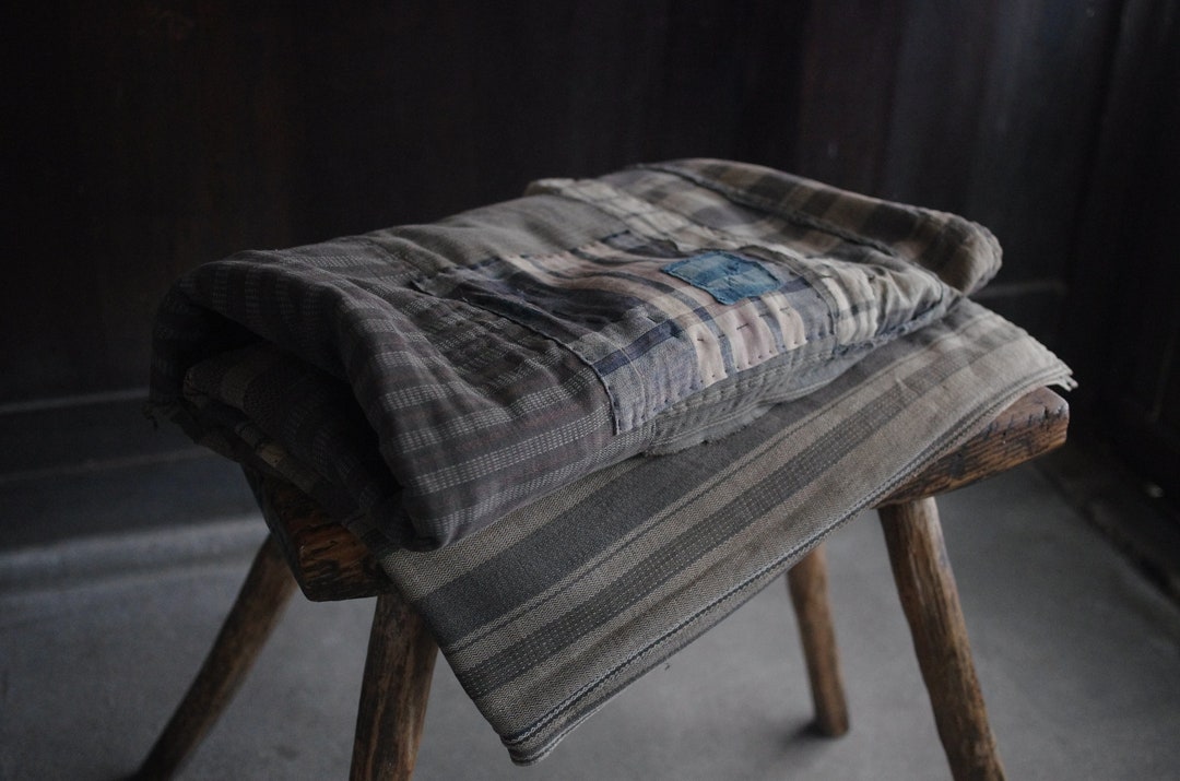 Boro Flannel Fabric From the Early Showa Era. - Etsy