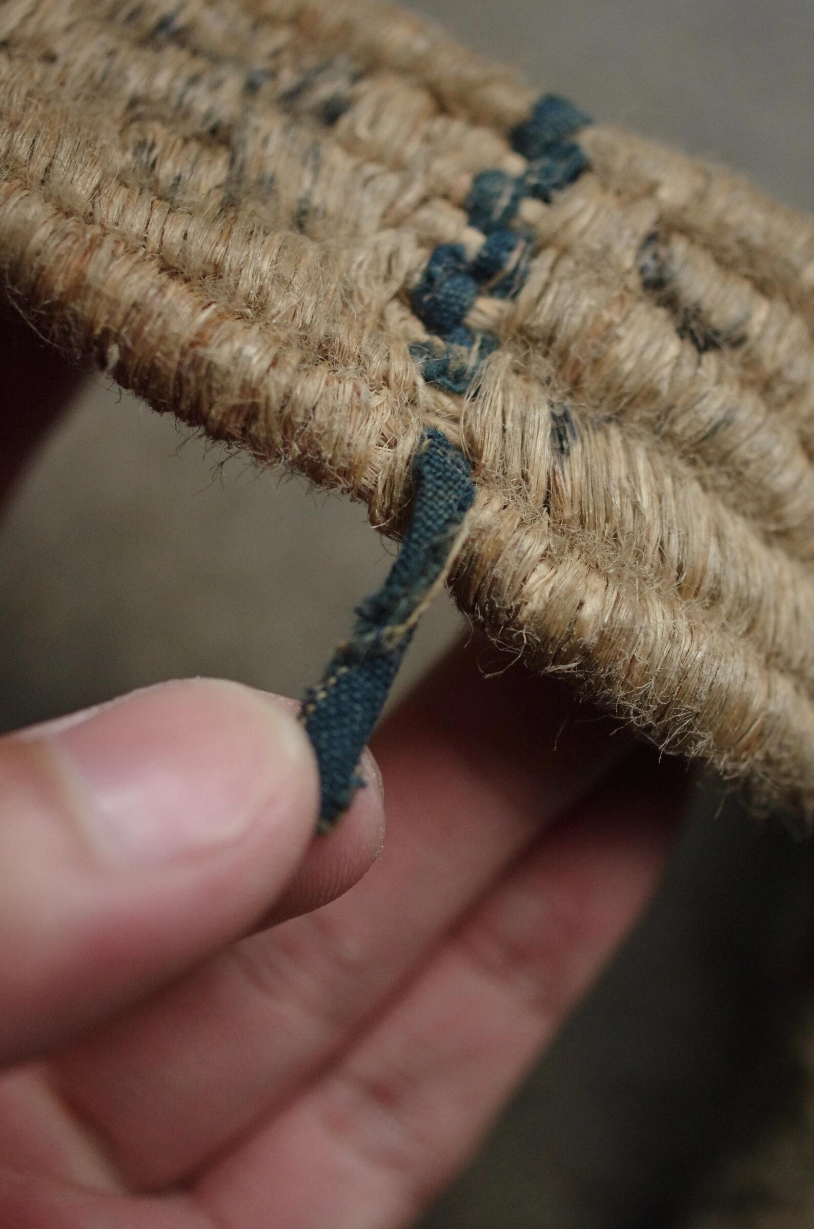 A Linen Shoulder Strap From Around the Taisho Period. - Etsy