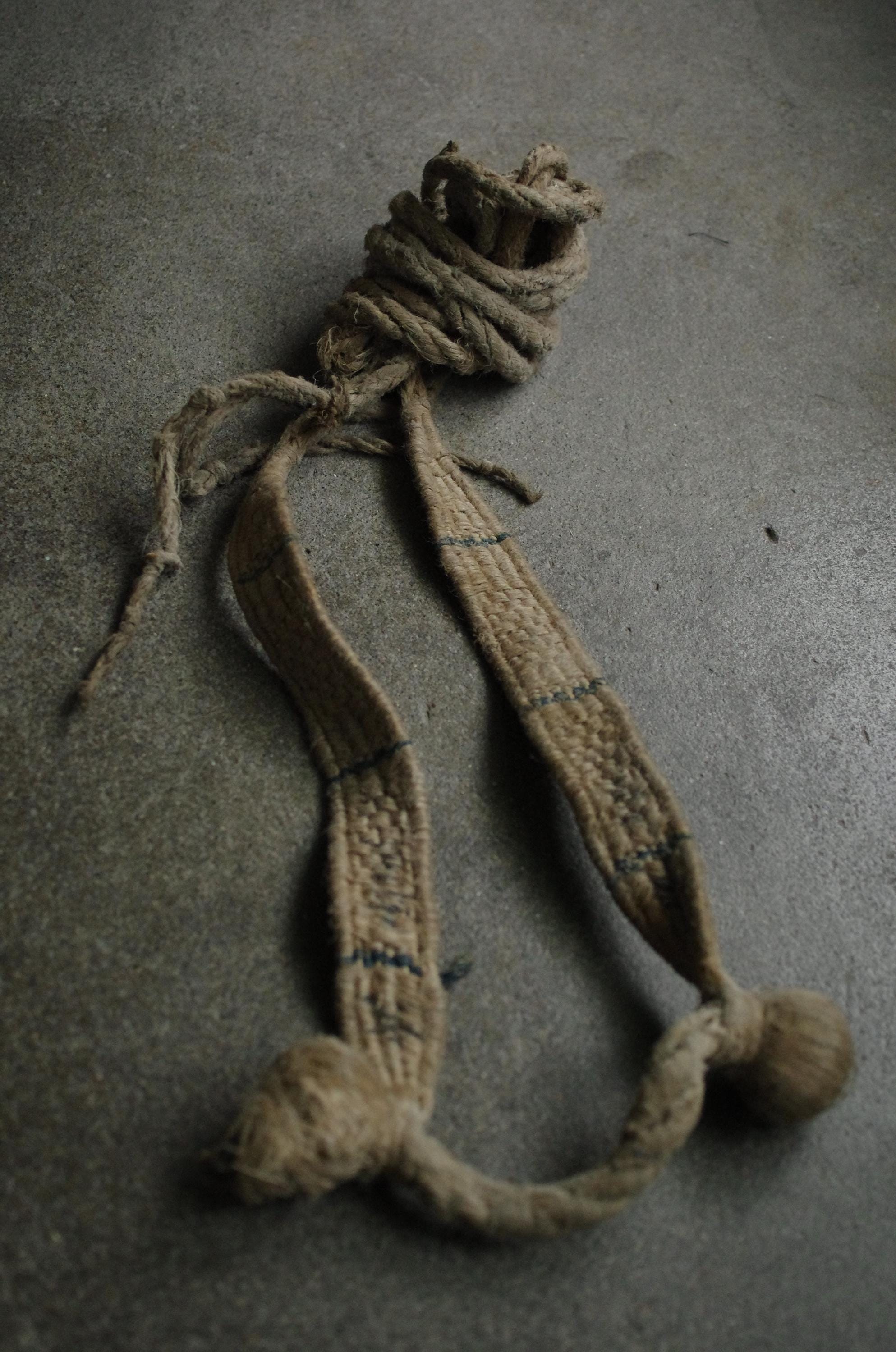 A Linen Shoulder Strap From Around the Taisho Period. - Etsy