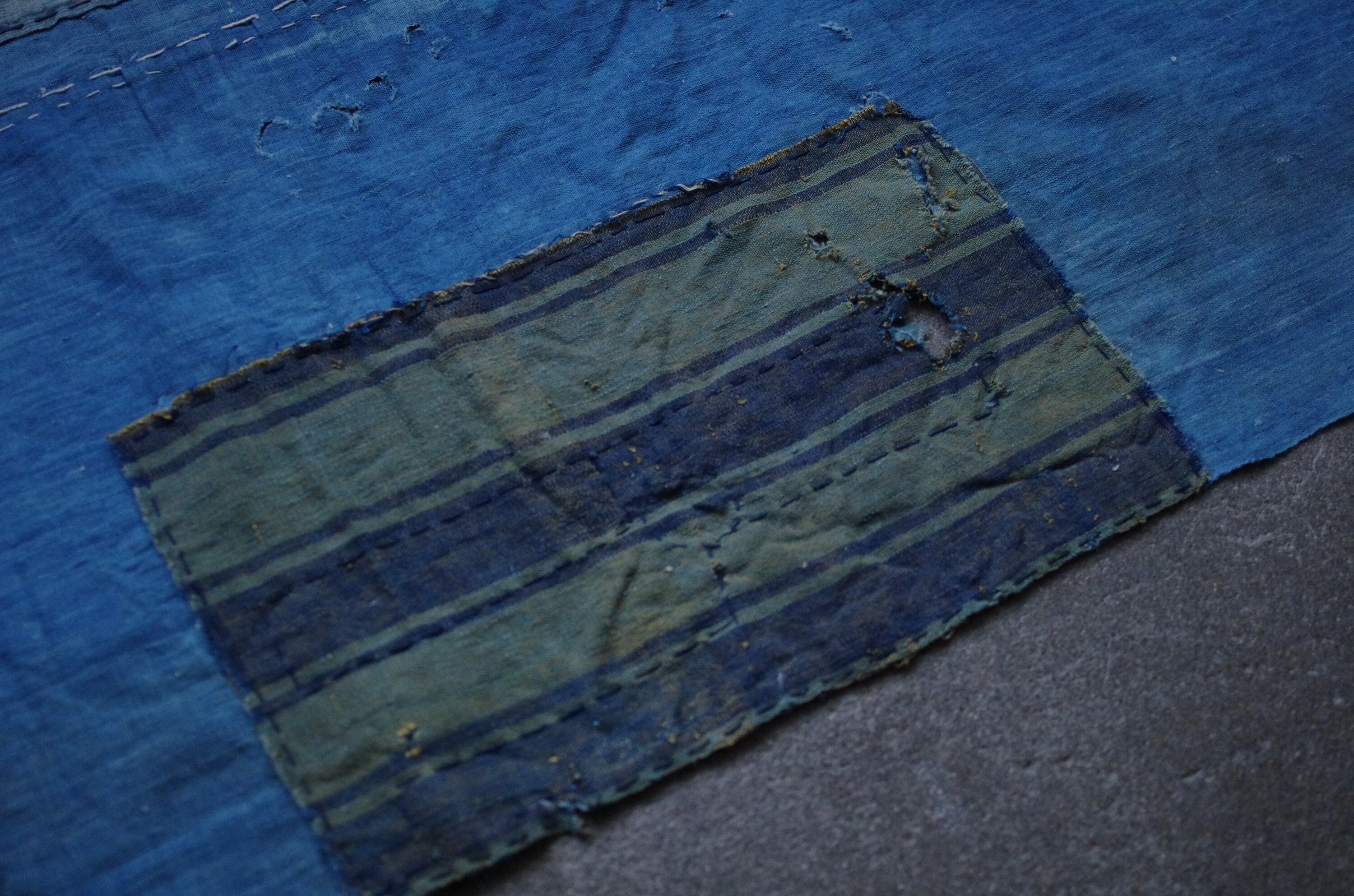 A Small Boro Made of Cotton From the Meiji to Taisho Eras. Comes With a ...