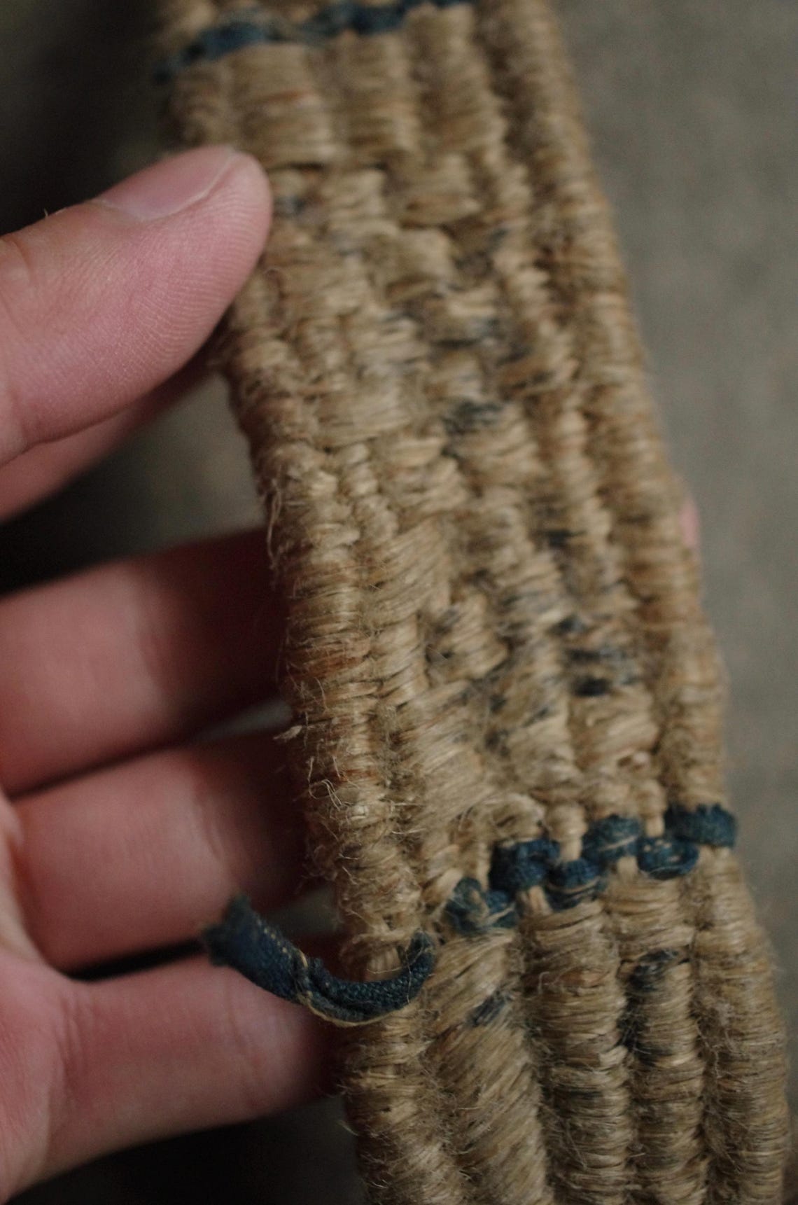 A Linen Shoulder Strap From Around the Taisho Period. - Etsy