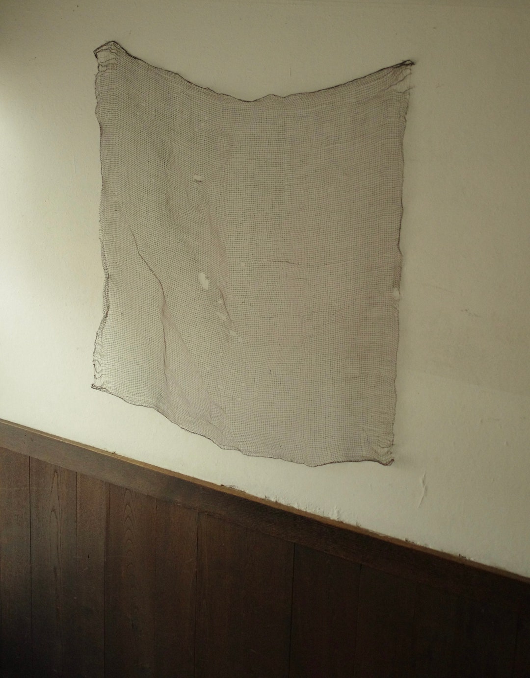 Dark Brown Linen Net, Early Showa Era. Set of 2. - Etsy