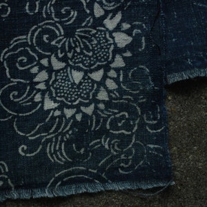 Indigo-dyed Stencil-dyed Cloth From the Meiji to Taisho Eras. - Etsy