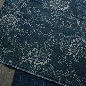 Indigo-dyed Stencil-dyed Cloth From the Meiji to Taisho Eras. - Etsy