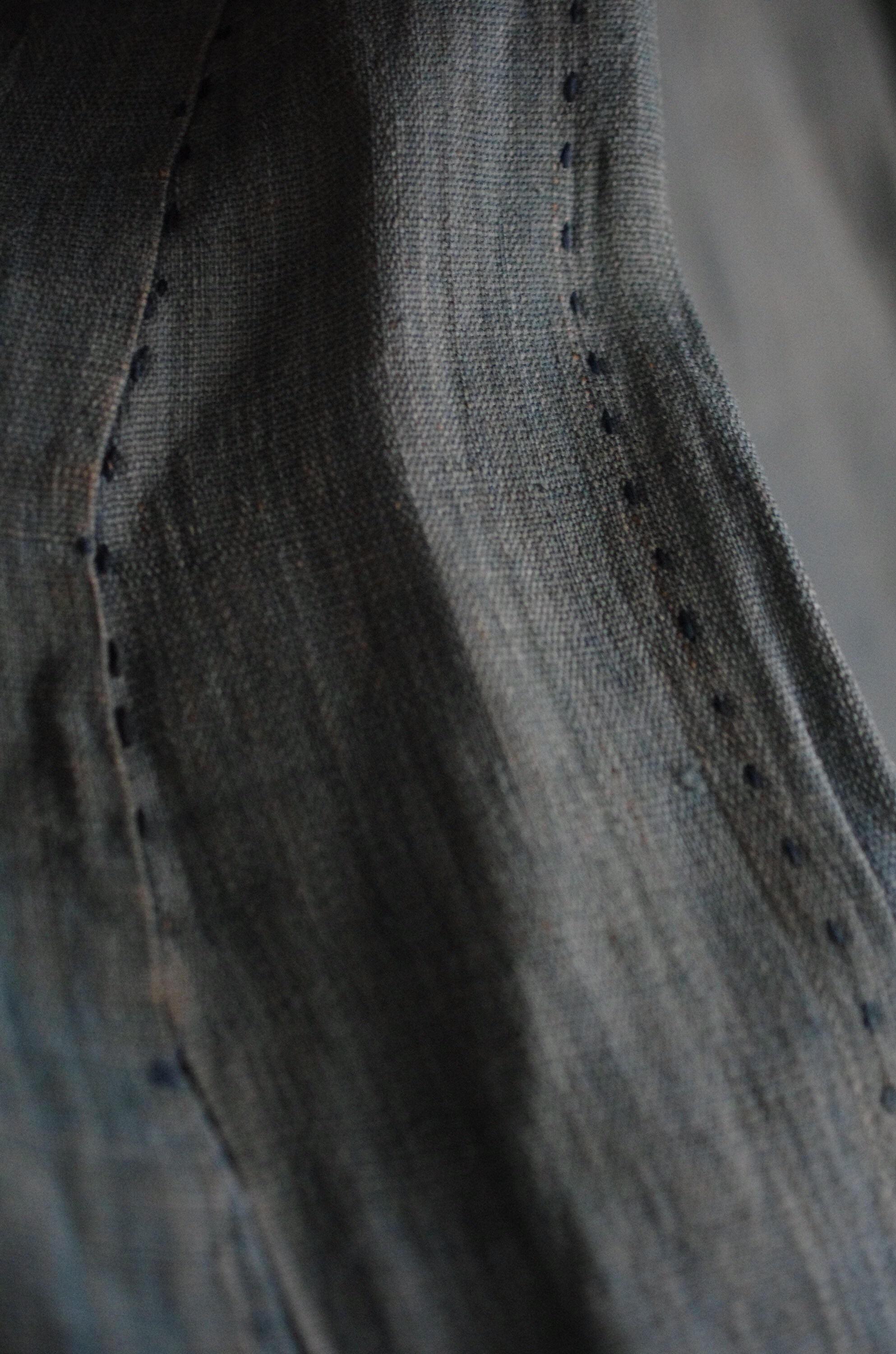 Antique Indigo-dyed浅葱色asagi-iro Linen Kimono. With Family - Etsy