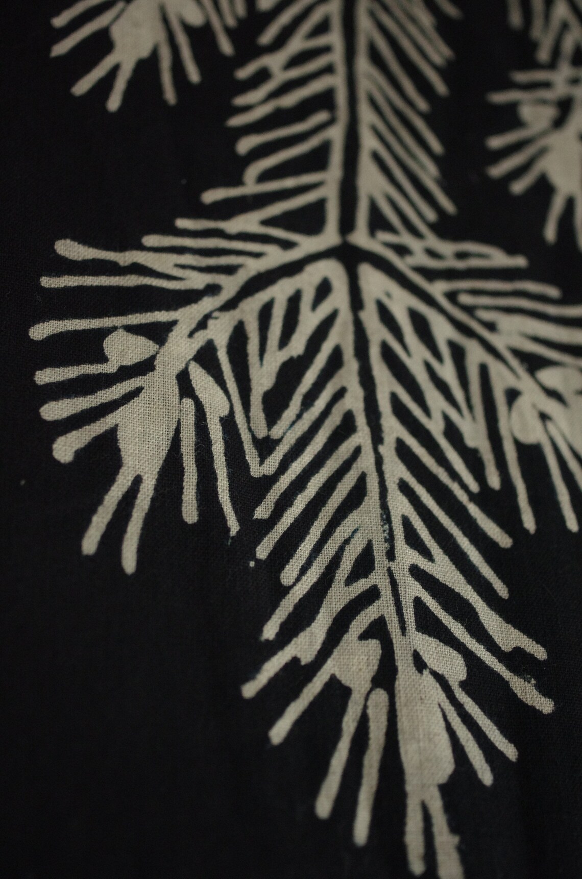 Dark Indigo Tsutsugaki Dyed Fabric From the Taisho Period. Paper Crane ...