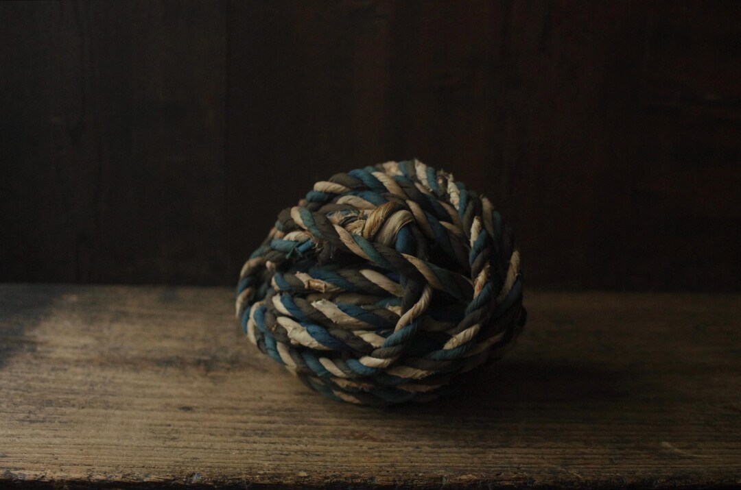 Hemp Rope Wrapped in Indigo-dyed Cotton Cloth.1 - Etsy