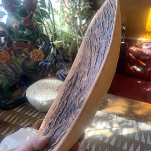 1992 David Salk Pottery Bark Bowl-free Shipping - Etsy