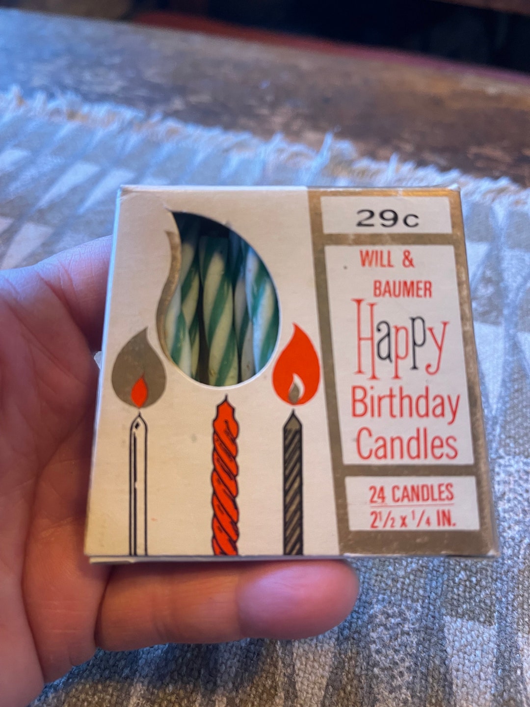 Vintage Will & Baumer Happy Birthday Candles-free Shipping - Etsy