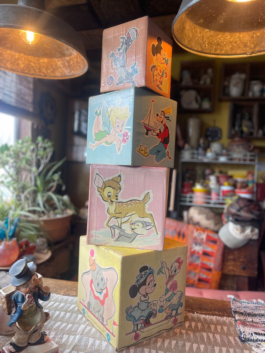 1958 4 Piece Disney Nesting Cardboard Blocks-free Shipping - Etsy