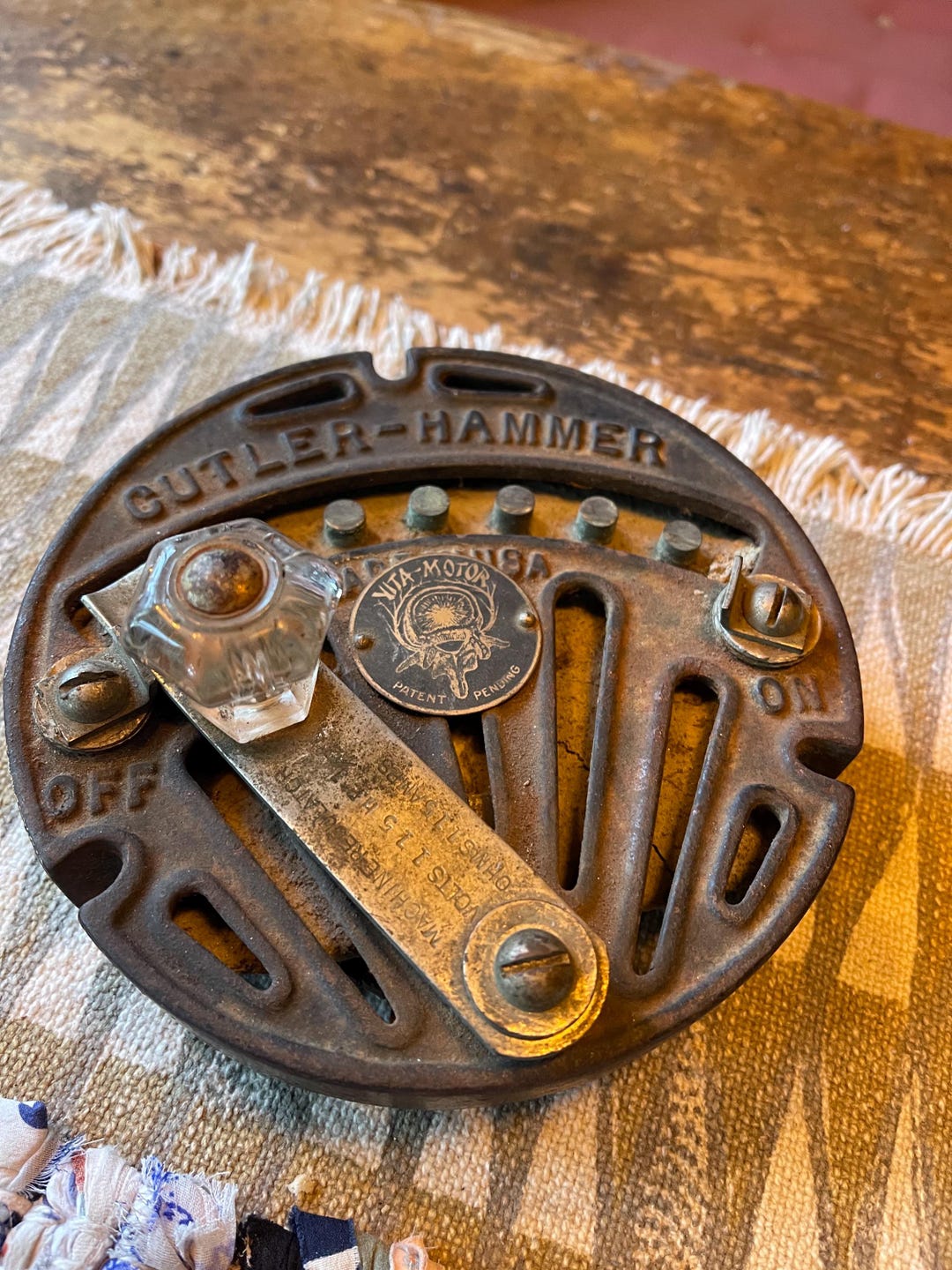 Antique Cast Iron Cutler Hammer Elevator Speed Control Rheostat-free ...