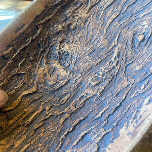 1992 David Salk Pottery Bark Bowl-free Shipping - Etsy